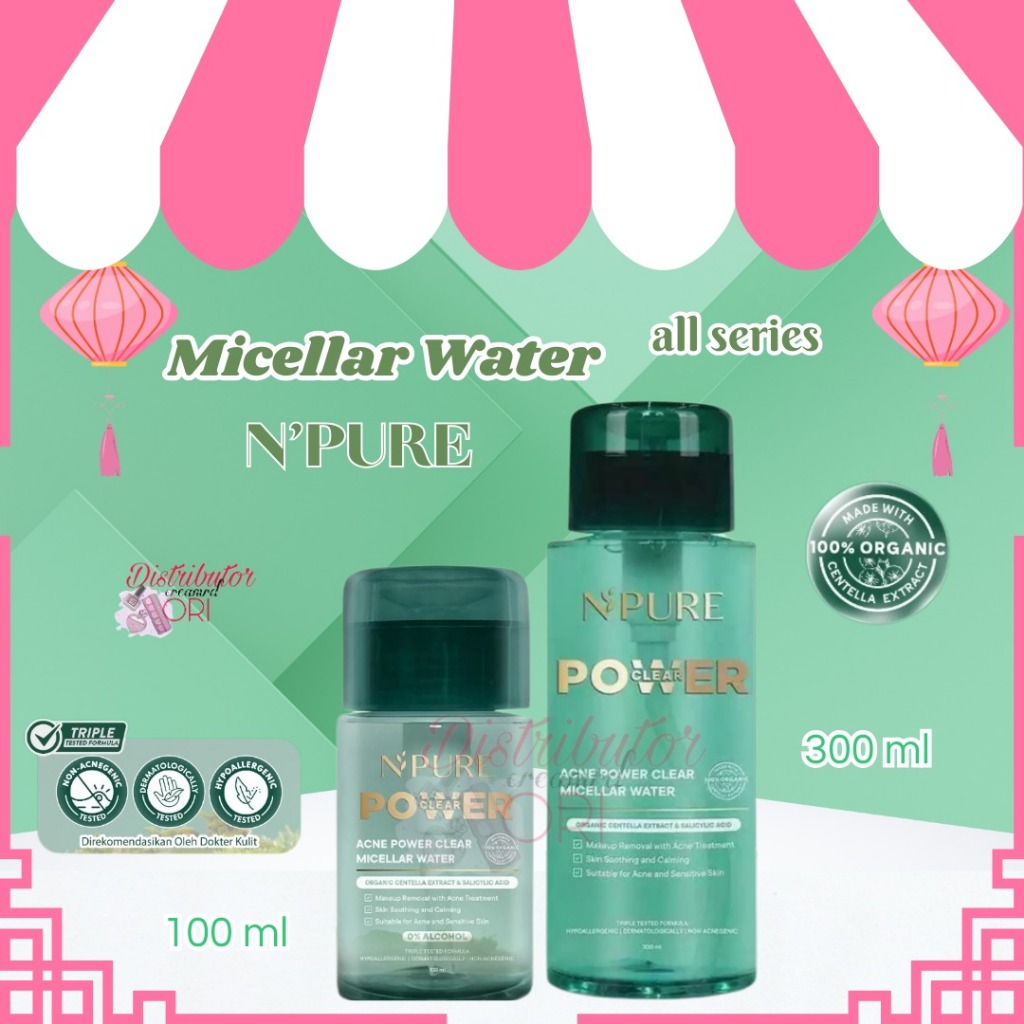 Jual NPURE ACNE POWER CLEAR MICELLAR WATER / Micellar No Alcohol / SLS ...