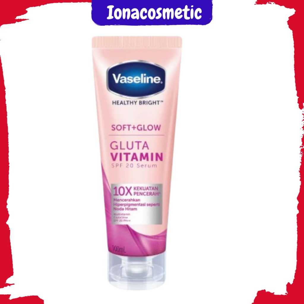 Jual VASELINE SOFT GLOW GLUTA VITAMIN SPF 20 BODY SERUM NIACINAMIDE ...