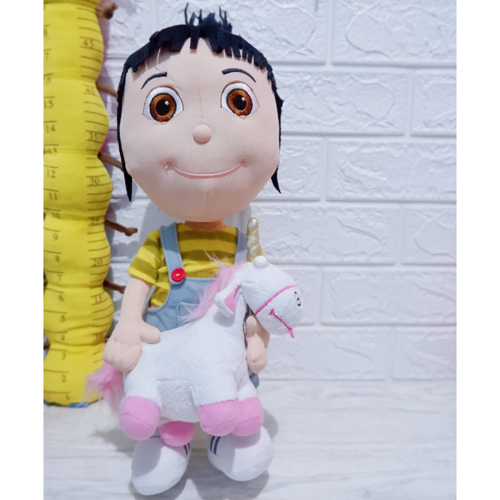 Jual Boneka Agnes Minion Pegang Unicorn Fluffy Gru Original Despicable ...