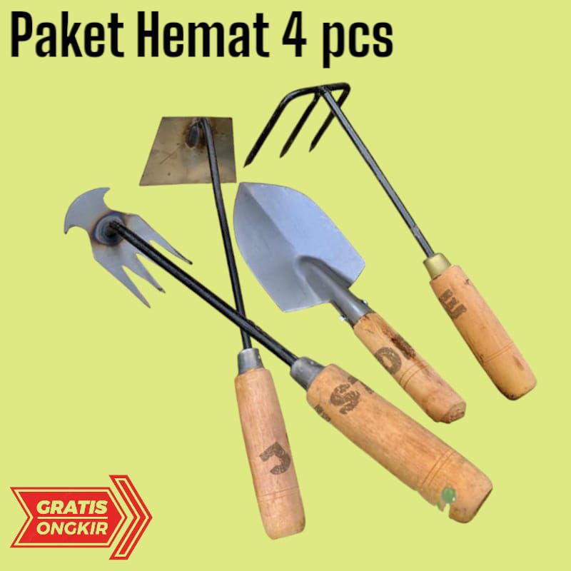 Jual Fullset Alat Berkebun 4 pcs-Cangkul garukan rumput-Sekop Tanaman ...
