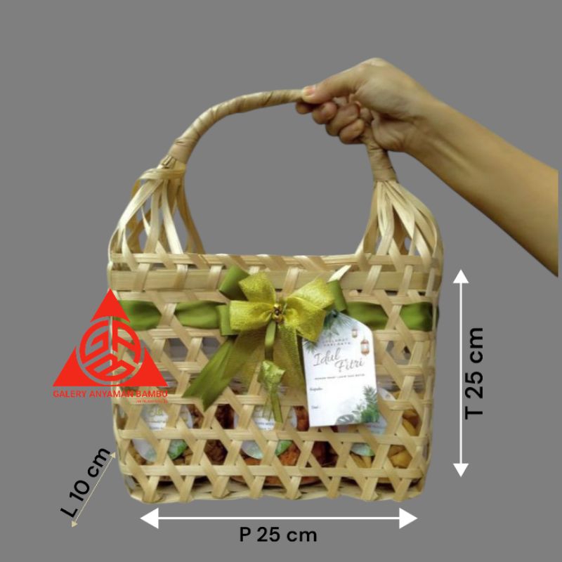 Jual Termurah tas souvenir Keranjang anyaman bambu berkualitas / keranjang tas hampers parcel ...