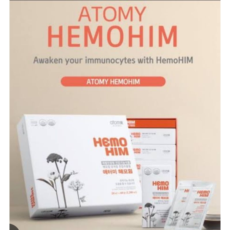Jual HemoHIM Suplemen Daya Tahan Tubuh Box (60 Sachet) Original Atomy ...