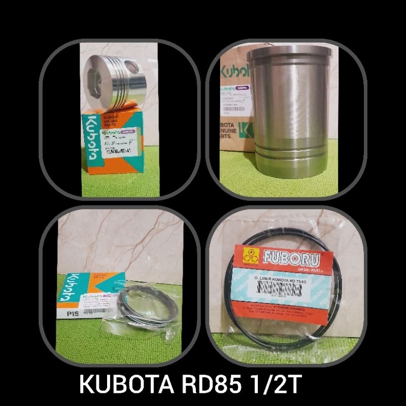 Jual paket piston cylinder liner ringset mesin diesel kubota RD 85 DI 1/2 T paket seker buring ...