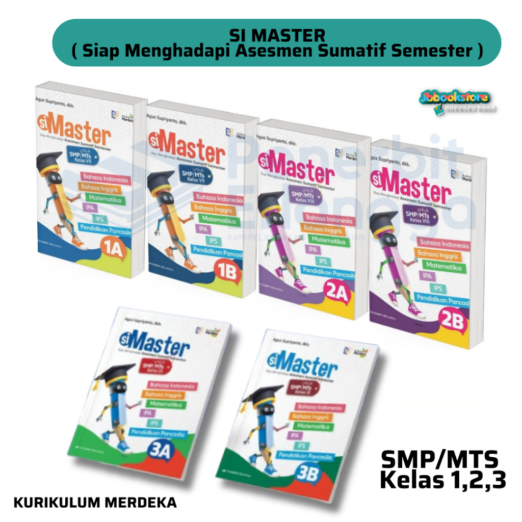 Jual Simaster Smp/Mts Kelas 7 8 9 1A 1B 2A 2B 3A 3B - Kurikulum Merdeka ...