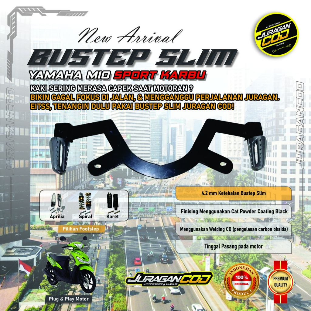 Jual Footstep Motor Pijakan kaki Yamaha Mio Sporty Smile Karbu lama ...