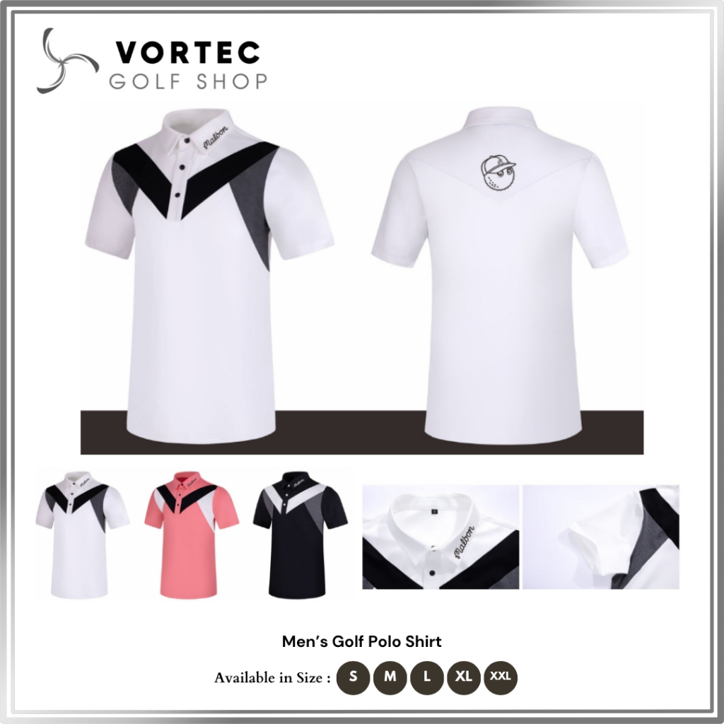 Jual Men Golf Polo Shirt Baju Olahraga Golf Pria MLBN06 | Shopee Indonesia