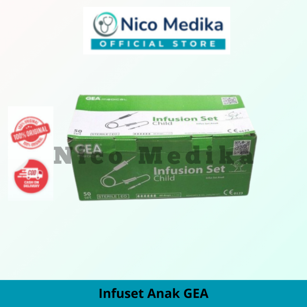 Jual Infuset Anak Gea/Selang Infus GEA Mikro per box | Shopee Indonesia