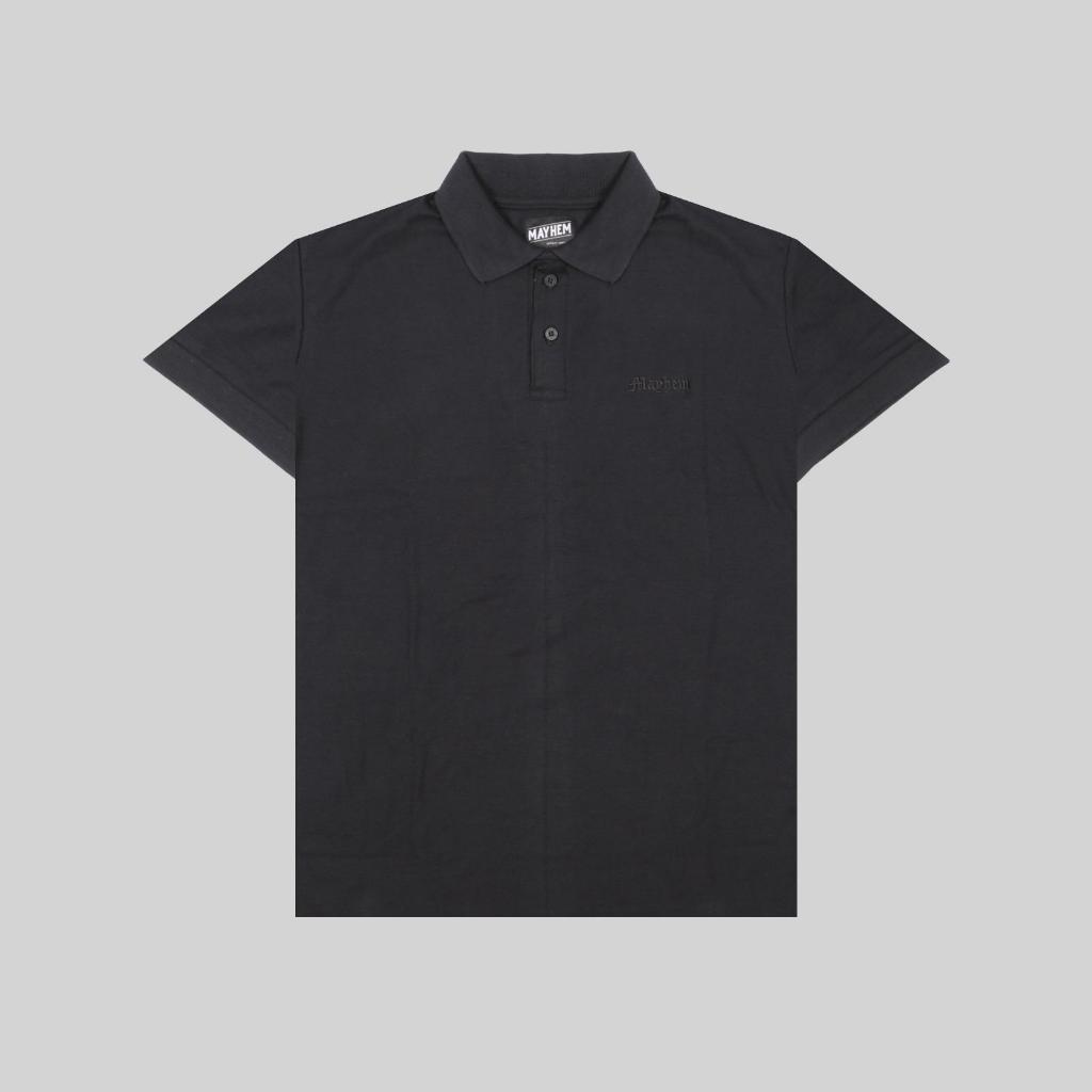 Jual MAYHEM Polo Shirt Black | Shopee Indonesia