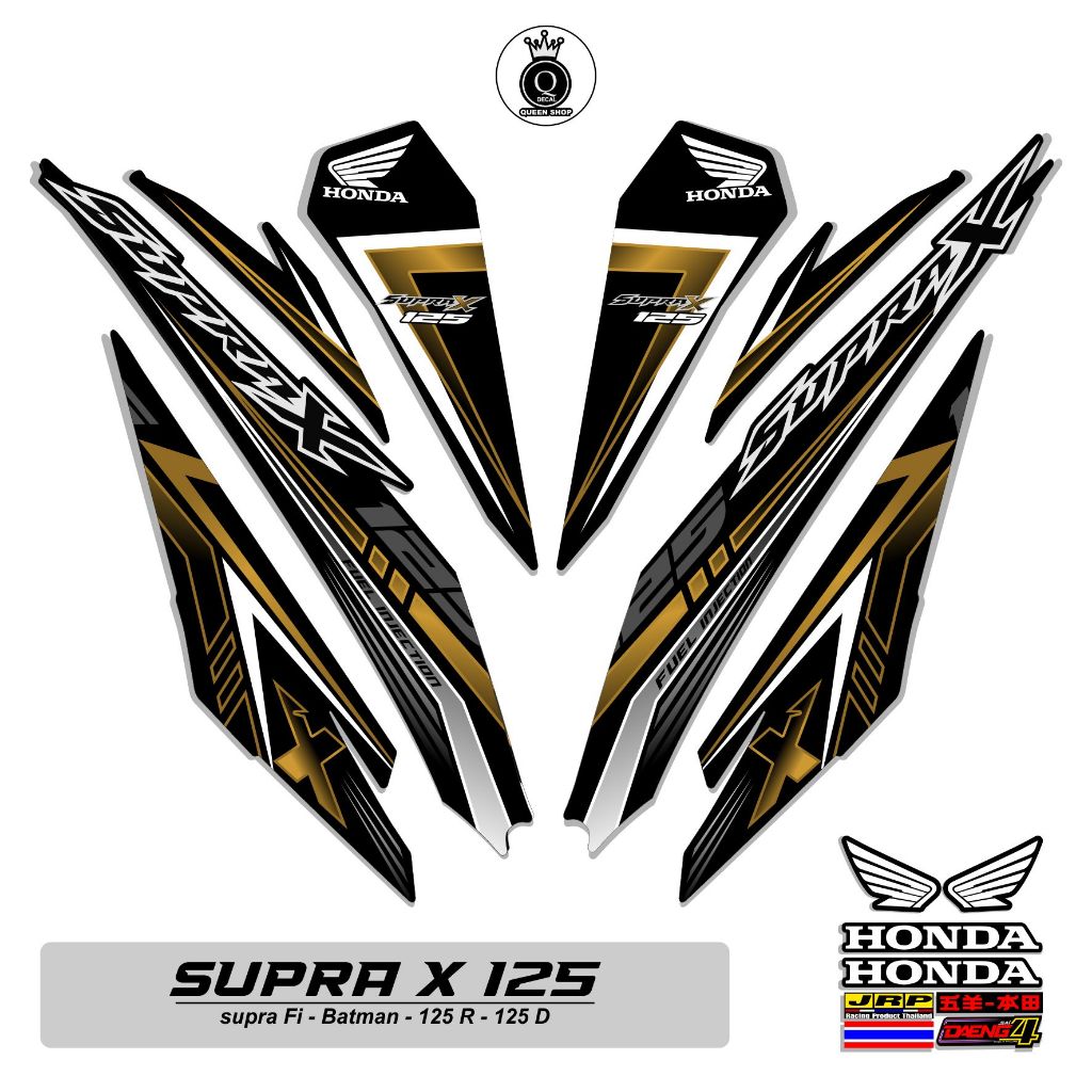 Jual STRIPING SUPRA X 125 FI / NEW MOTIF 019 / STIKER SUPRA X 125 R ...