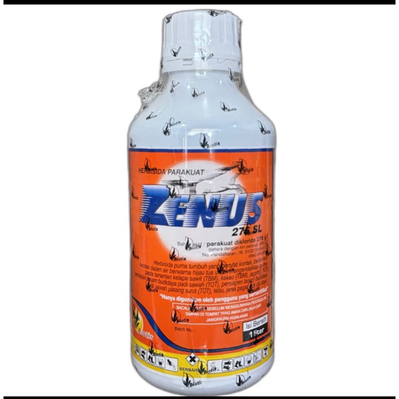 Jual HERBISIDA PARAKUAT ZENUS 276 SL 1 LITER/RACUN KONTAK GULMA LEBAR ...