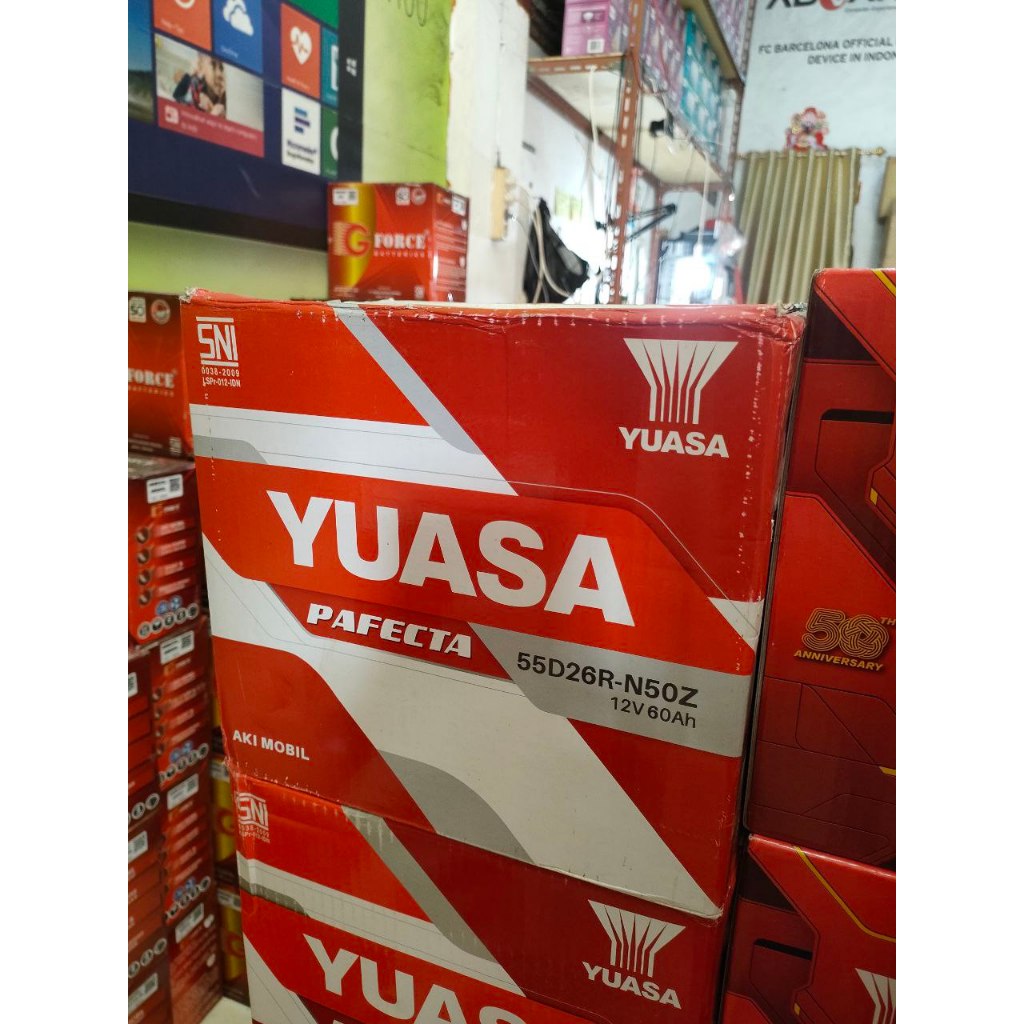 Jual AKI BASAH BATERAI N50Z 55D26R ( 60 AH ) | Shopee Indonesia