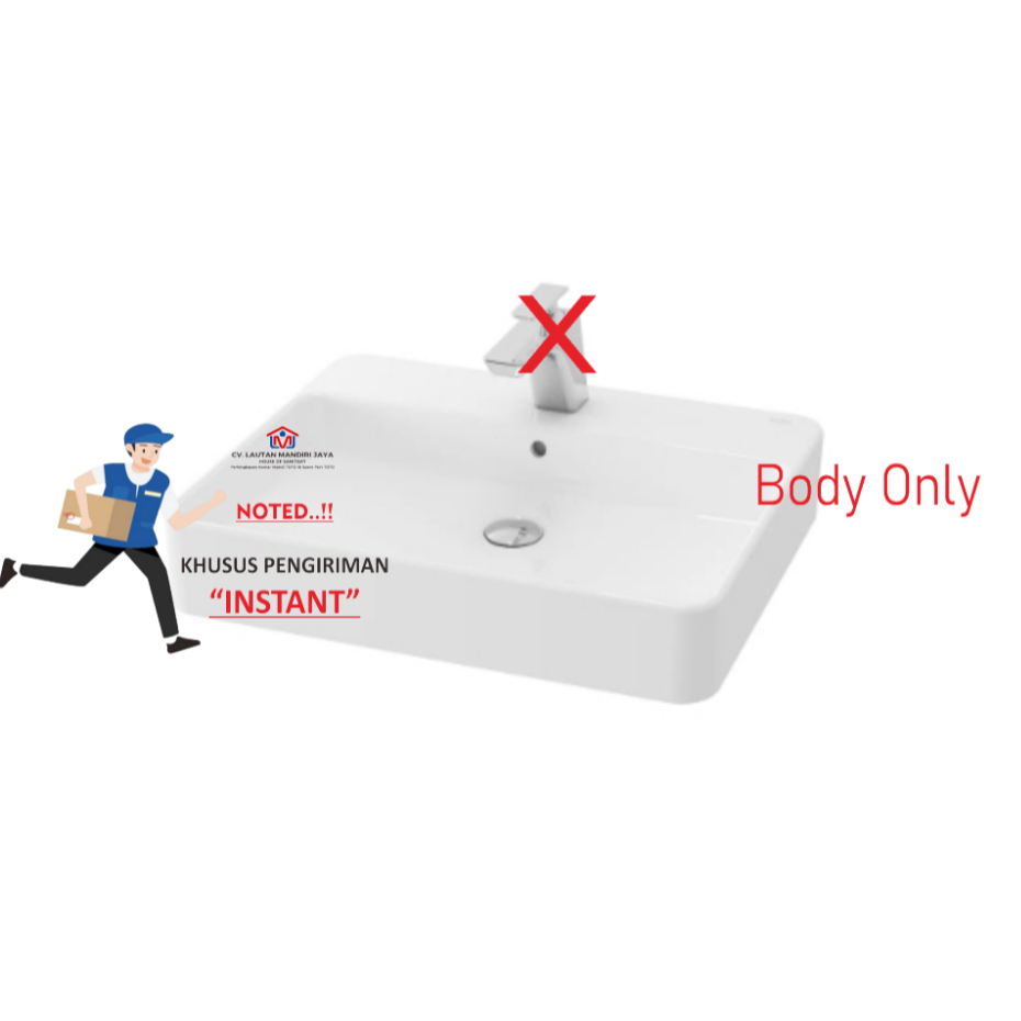 Jual KURIR INSTANT Wastafel Meja TOTO LW950CJ w/f (body only with ...