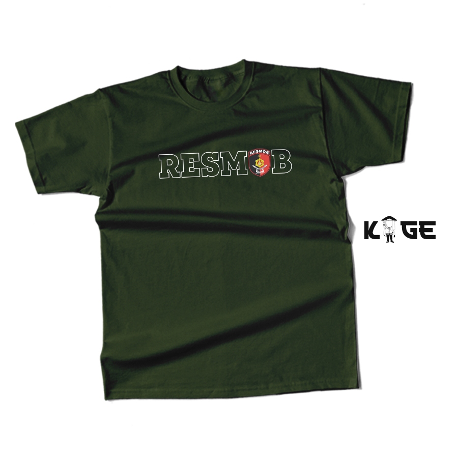 Jual Baju Kaos Pria RESMOB Polda Polisi Keren KAOS KAGE | Shopee Indonesia