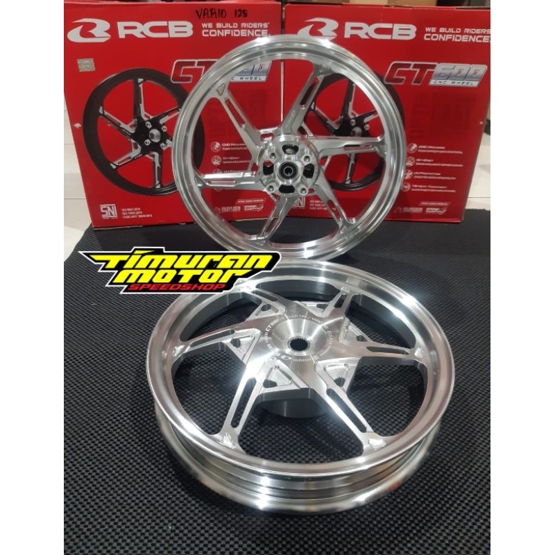 Jual VELG RCB CT600 VARIO 125 - VARIO 150 185 215 R14 SILVER CHROME ...