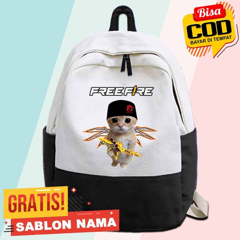 Jual Tas Ransel Sekolah Anak FF Free Fire Kucing 2 Juta SG 2 OPM One ...