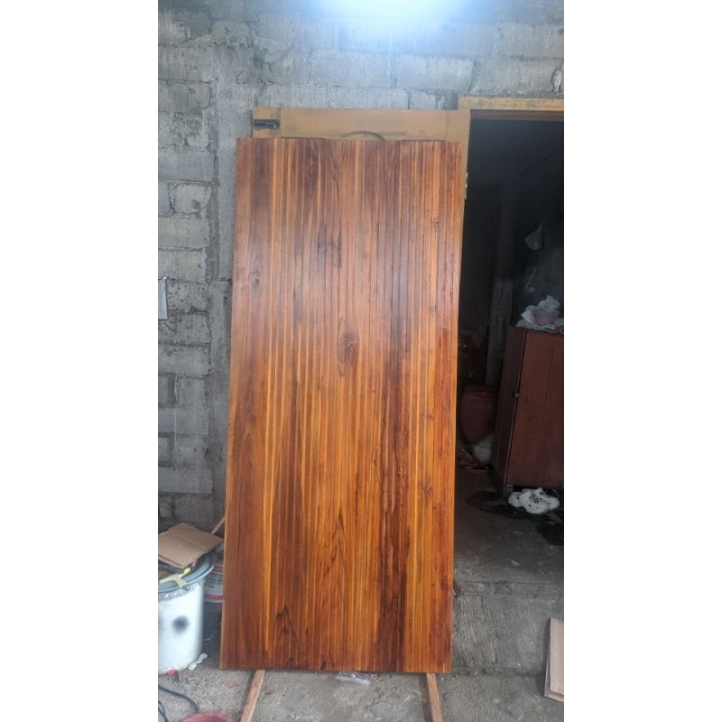 Jual PINTU JATI TEBAL 2 CM, FINISHING PLITUR / CLEAR COAT. | Shopee ...