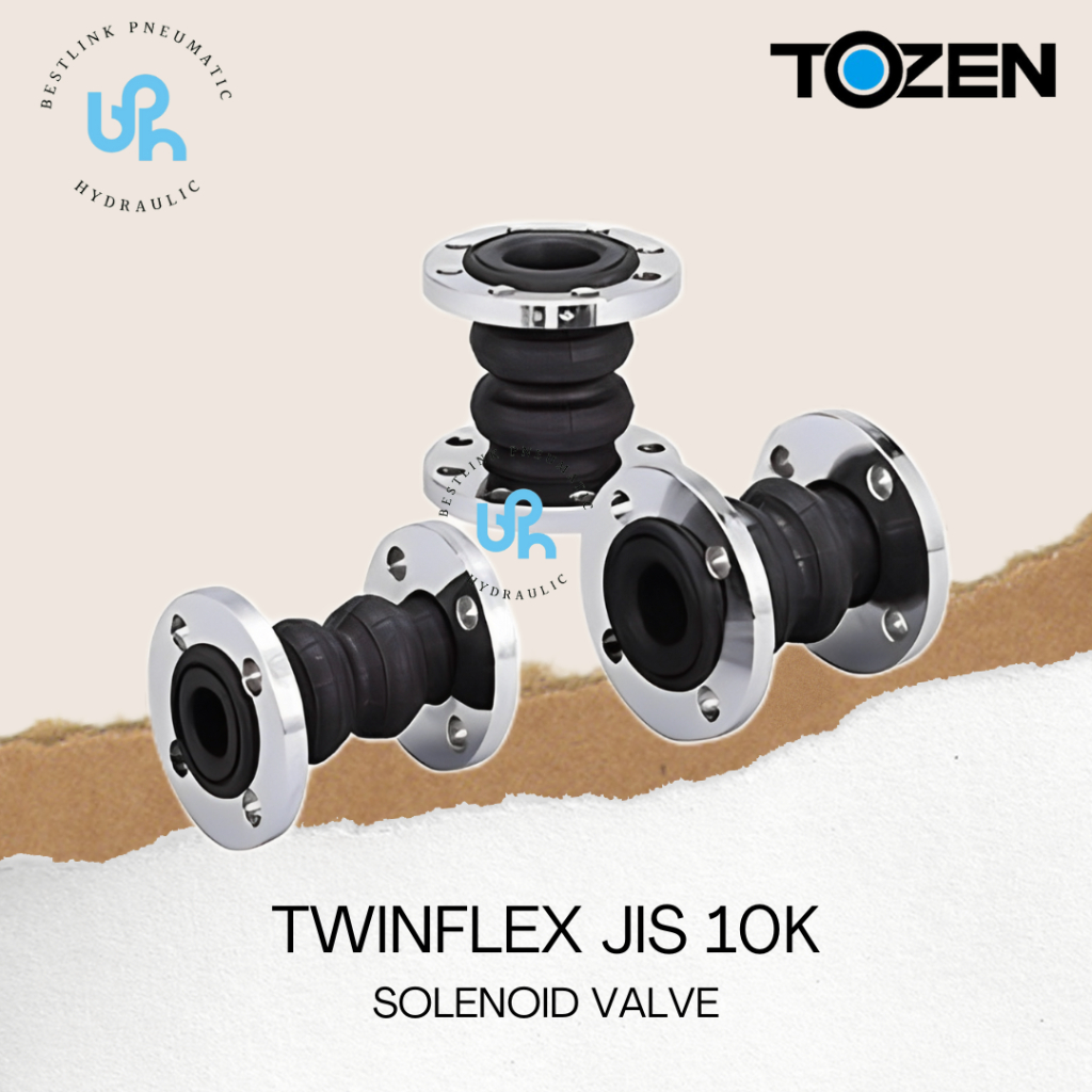 Jual Rubber Flexible Joint twinflex TOZEN Type JIS 10K Size 5 Inch ...