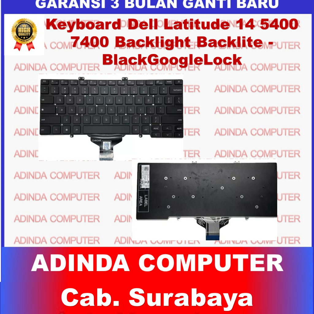 Jual Keyboard Dell Latitude 14 5400 7400 7410 3400 5400 5401 5410 5411 ...