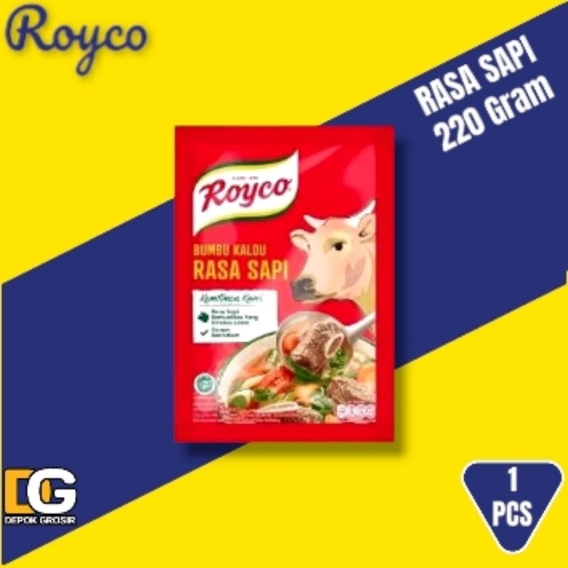 Jual Royco Bumbu Kaldu Penyedap Rasa Sapi 220gr | Shopee Indonesia