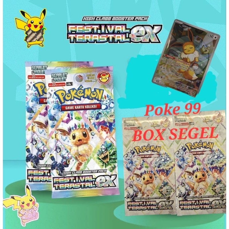 Jual ORI!PROMO Box Festival Terastal Ex kartu pokemon tcg Indonesia | Shopee Indonesia