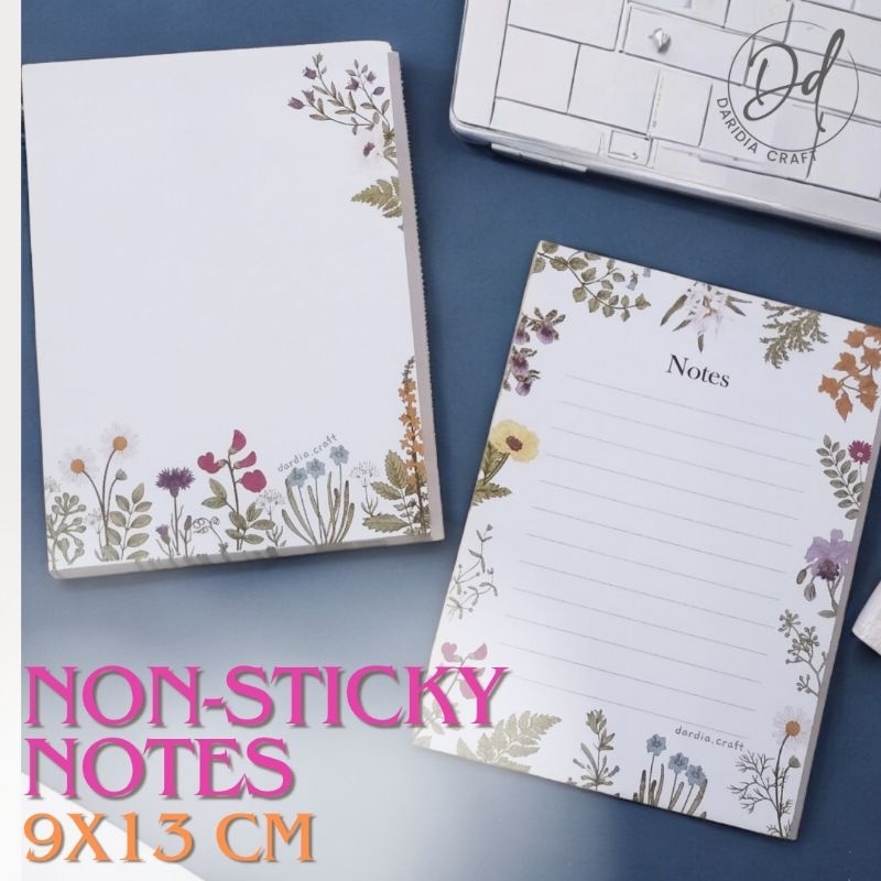 Jual Non-sticky notes / memo - WILD FLOWER | Shopee Indonesia