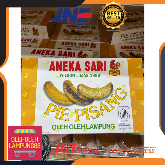 Jual Aneka Pie Pisang Isi 5 Kemasan 325Gr Pie Pisang Aneka Sari Lampung ...