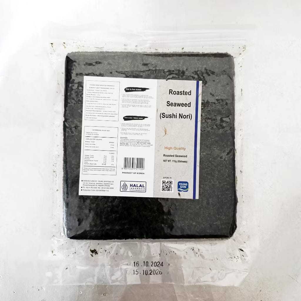 Jual Young Shin Sushi Nori 50 Lembar | Halal | Shopee Indonesia