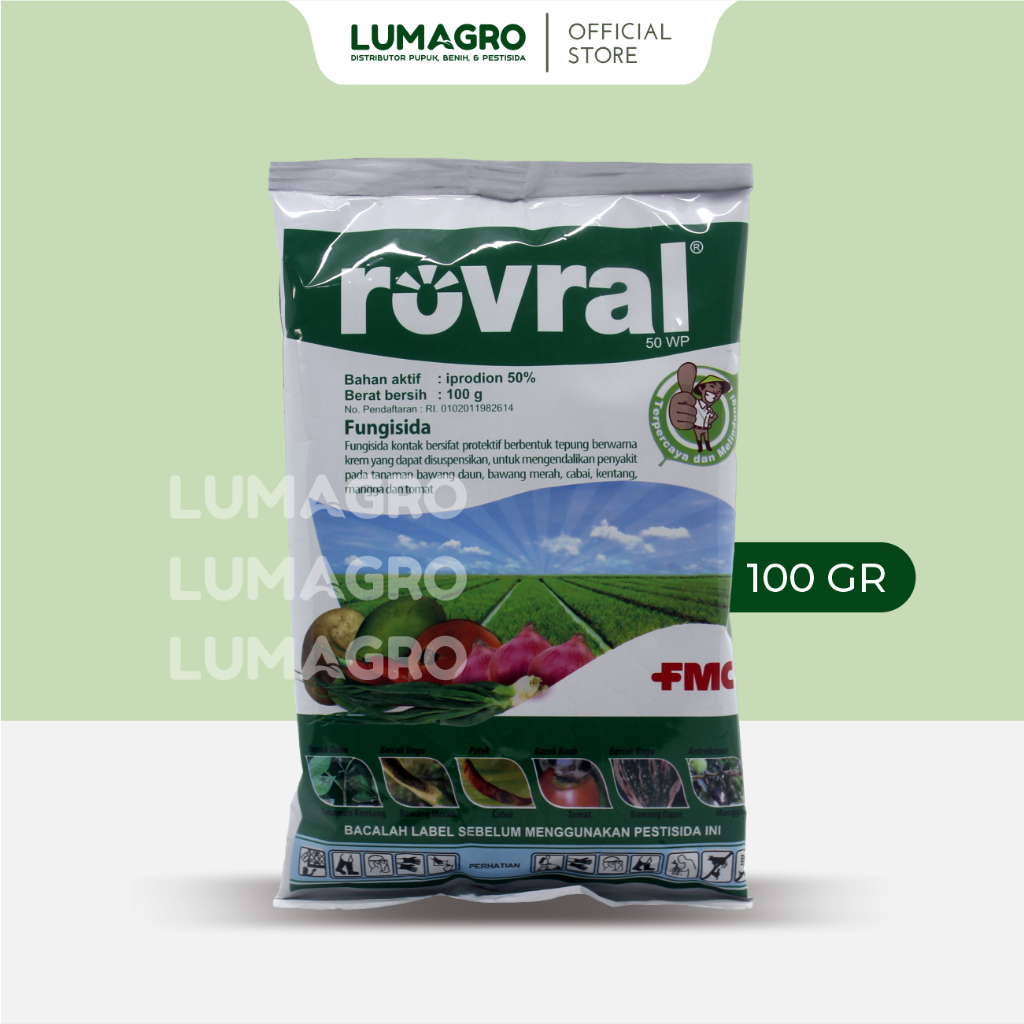 Jual Fungisida Rovral 50WP 100gr Iprodion Pencegah Mboler Bawang Merah | Shopee Indonesia