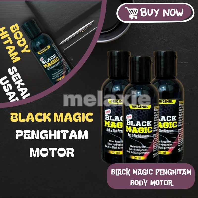 Jual Black Magic Penghitam Body Motor/ Semir Motor 60ml | Shopee Indonesia