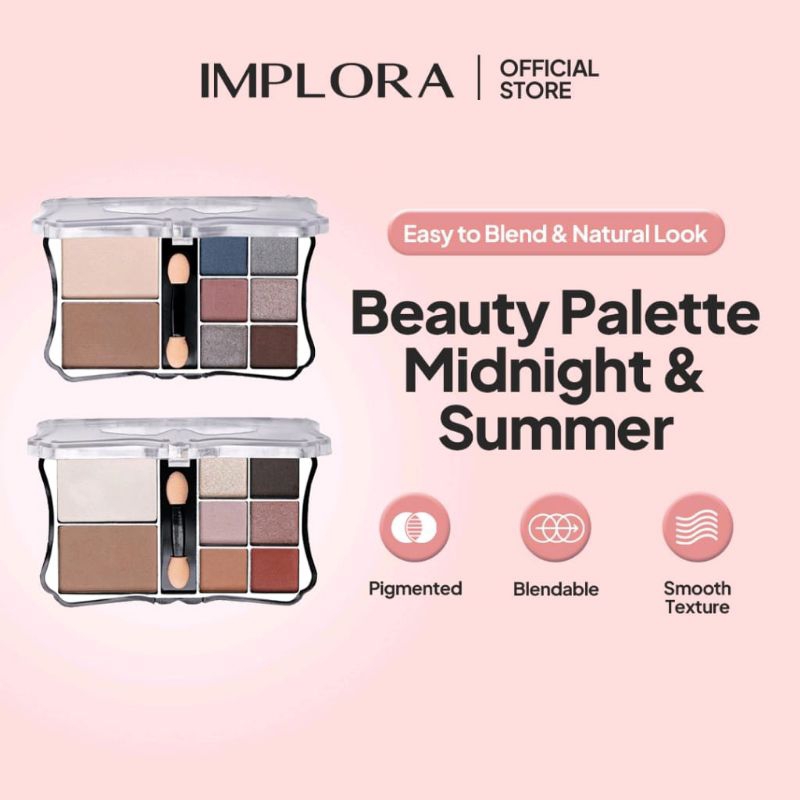Jual Implora Eyeshadow Palette 8 shade all varian | Shopee Indonesia