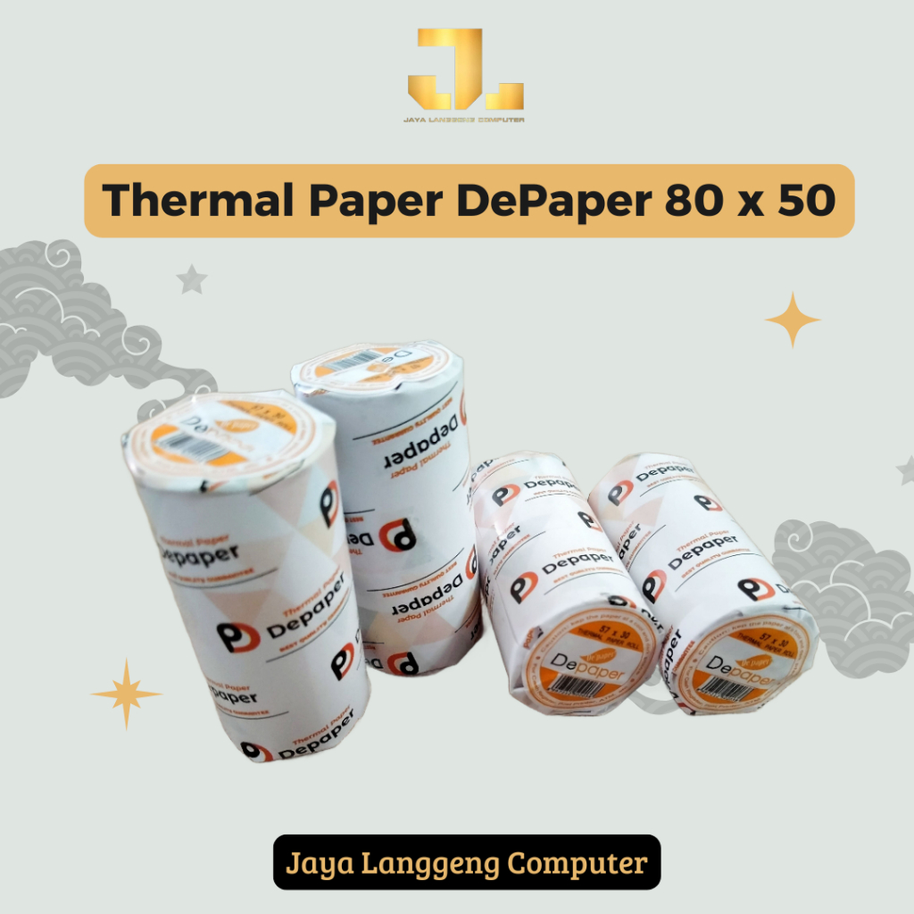 Jual Thermal Paper Roll Depaper 80x50 mm | Shopee Indonesia