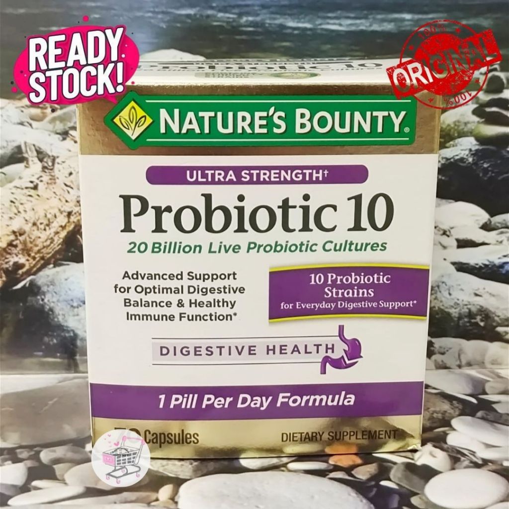 Jual (100% ORIGINAL) NATURES BOUNTY - probiotic 10 ultra strength 20 ...
