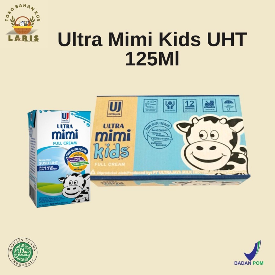 Jual ULTRA MIMI KIDS FULL CREAM 1 DUS ( 40@ 125 ML) | Shopee Indonesia