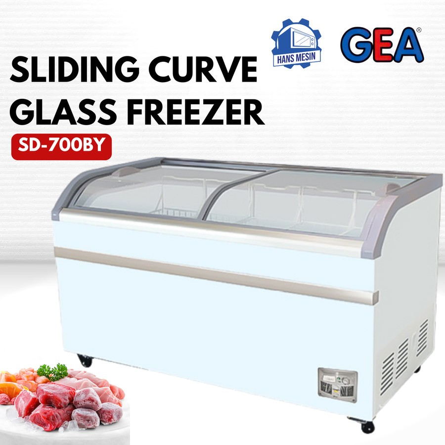 Jual SLIDING CURVE GLASS FREEZER (GEA) SD-700BY / Freezer Box GEA 700 ...