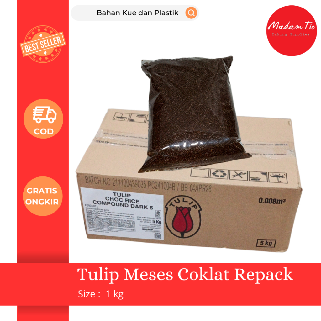 Jual Tulip Meses Coklat 1kg 1pcs | Shopee Indonesia