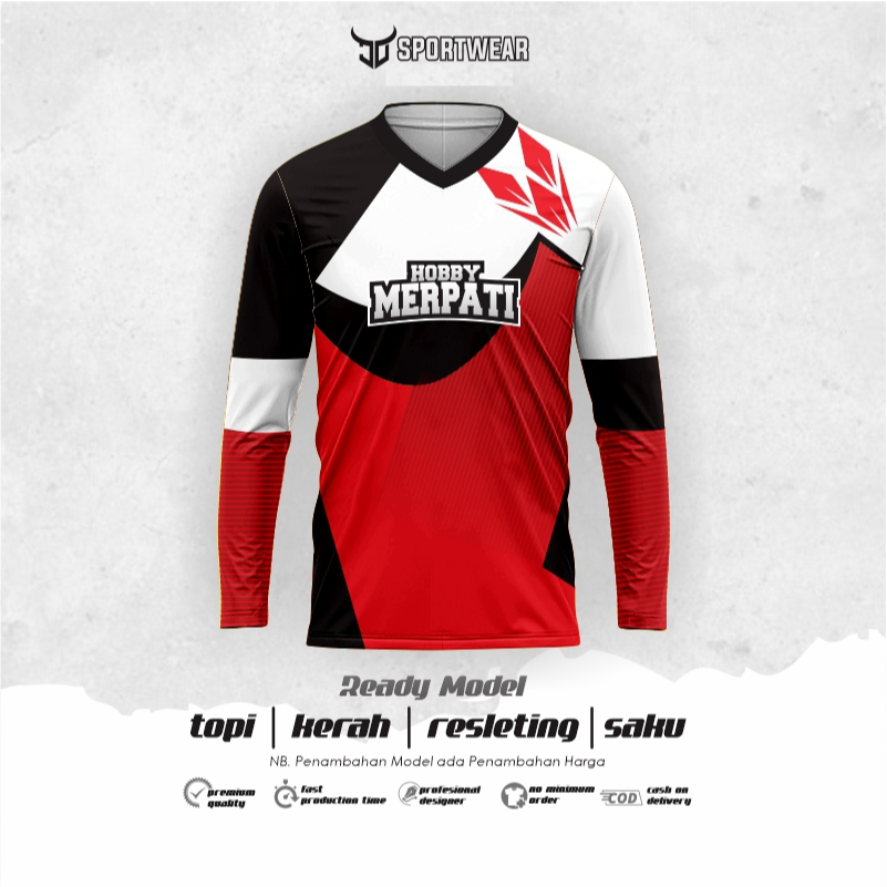 Jual jersey merpati merah putih sport full printing custom satuan ...