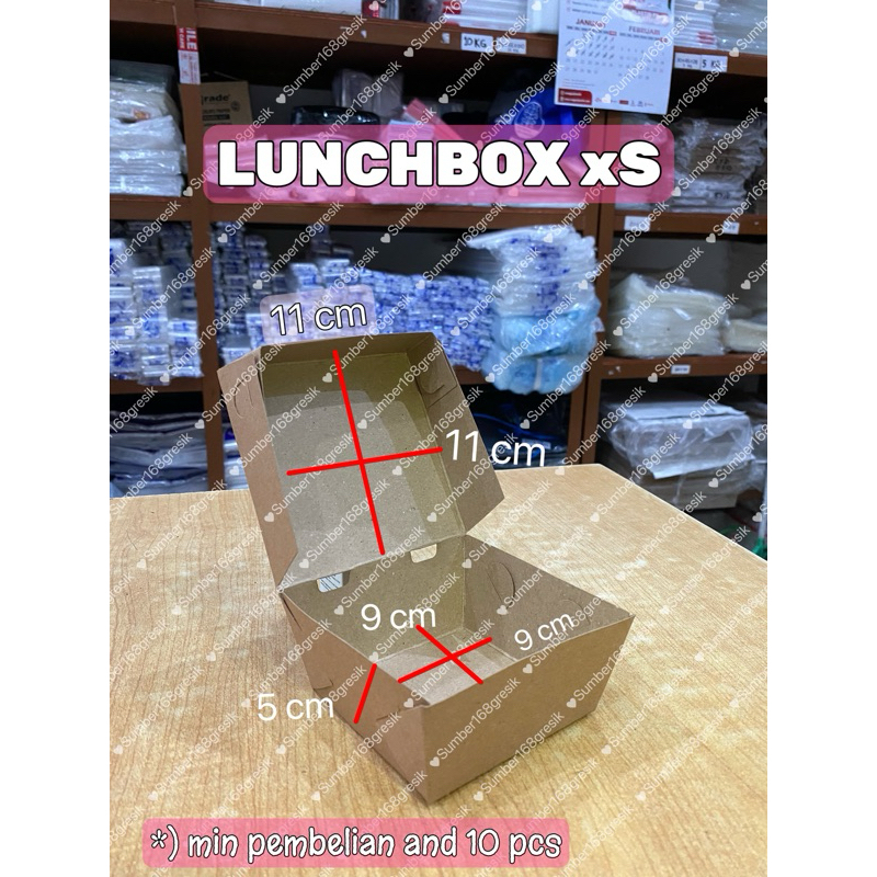 Jual LUNCH BOX XS KRAFT FULL LAMINASI | KOTAK MAKAN KERTAS | LUNCH BOX ...