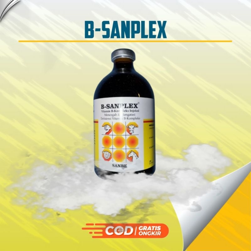 Jual B-SANPLEX inj 100 ml BSANPLEX Vitamin B Sapi Kuda Babi Kambing ...