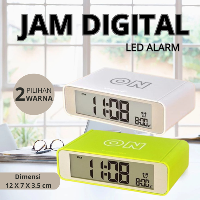 Jual Jam Digital LED Alarm Waker Weker Minimalis Weeker Jam Meja Kamar ...