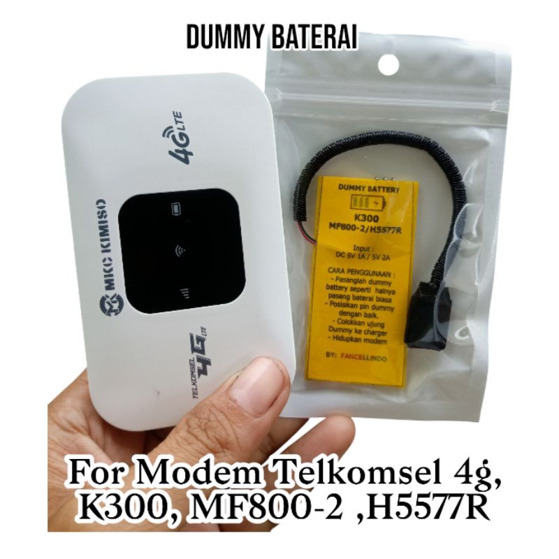 Jual Dummy Baterai wifi telkomsel 4g/K300/MF800-2/H5577R/Accesgo MFA003 ...
