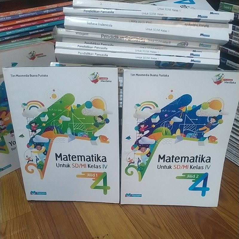 Jual Buku Matematika Untuk SD / MI Kelas 4 Jilid 1 dan 2 Kurikulum Merdeka | Shopee Indonesia