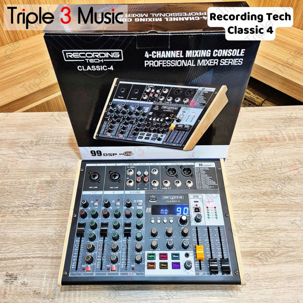 Jual Recording Tech Classic 4 Classic4 Mixer audio USB With Baterai ...