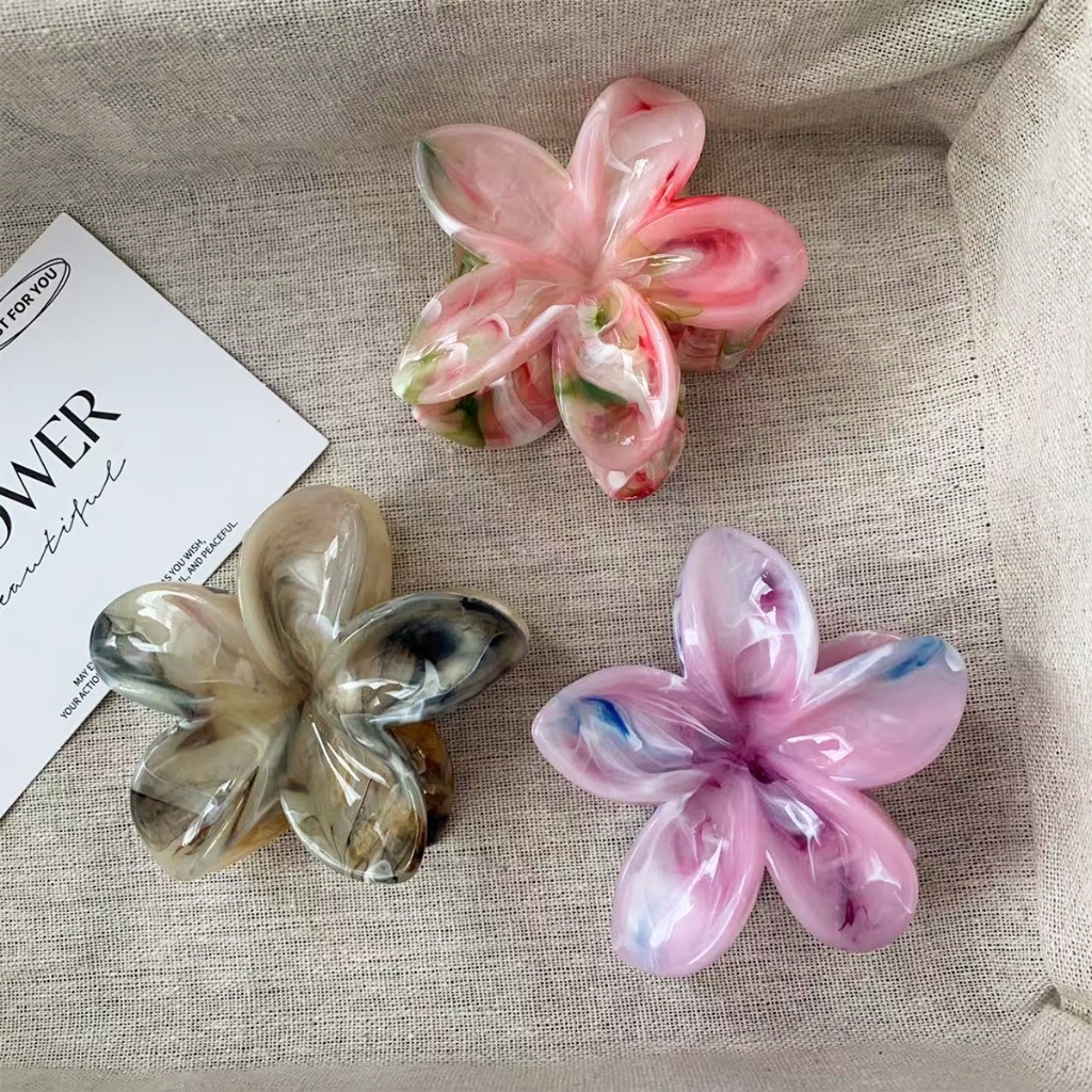 Jual Jepit Jepitan Rambut Wanita Bunga Woman Hairclaw Hairclip Flower ...