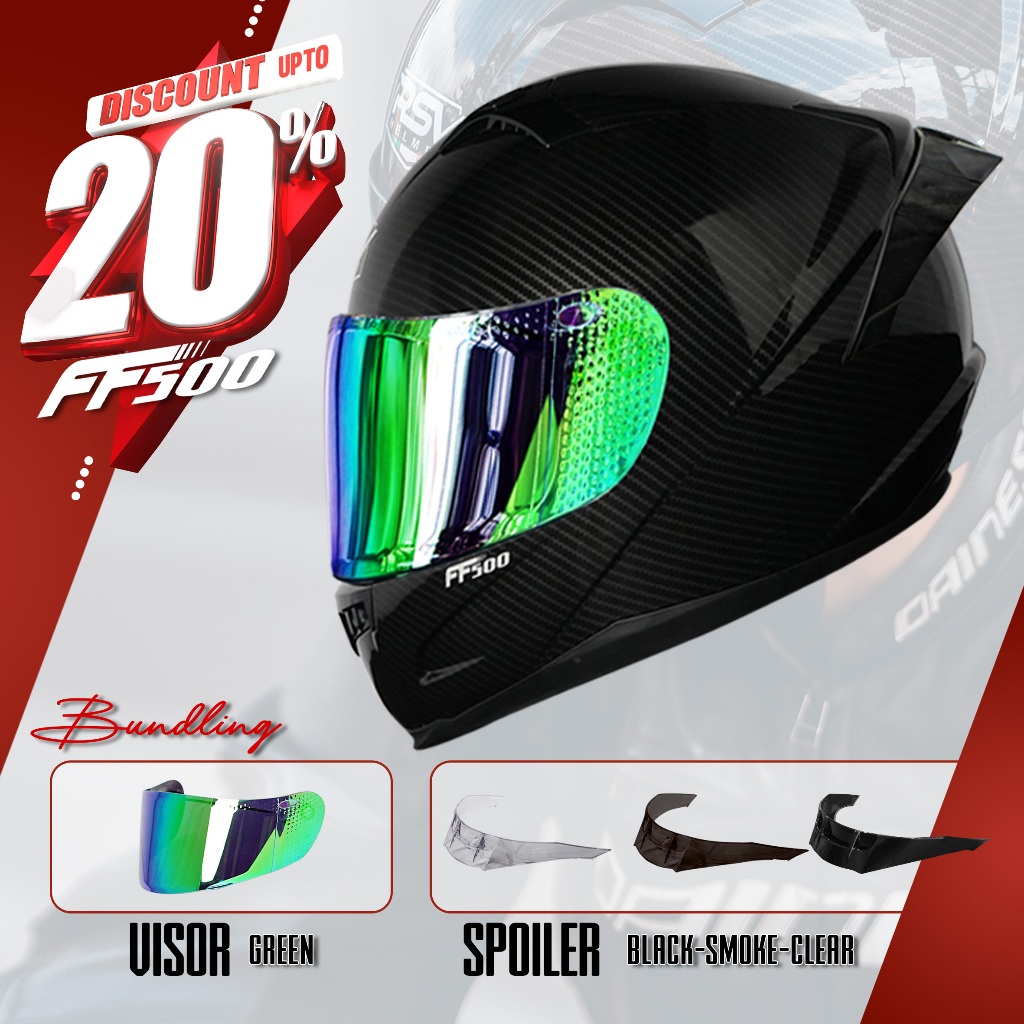 Jual RSV FF500 BLACK GLOSSY PAKET GANTENG + SPOILER | Shopee Indonesia
