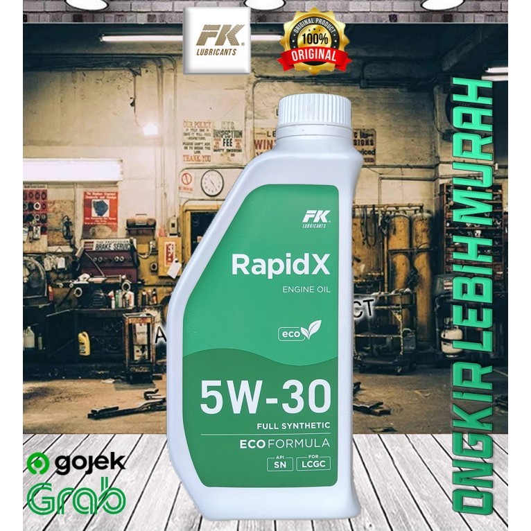 Jual oli, oli fk, mobil, motor, bensin, rapid x sn lcgc, 5w30, 1 liter ...