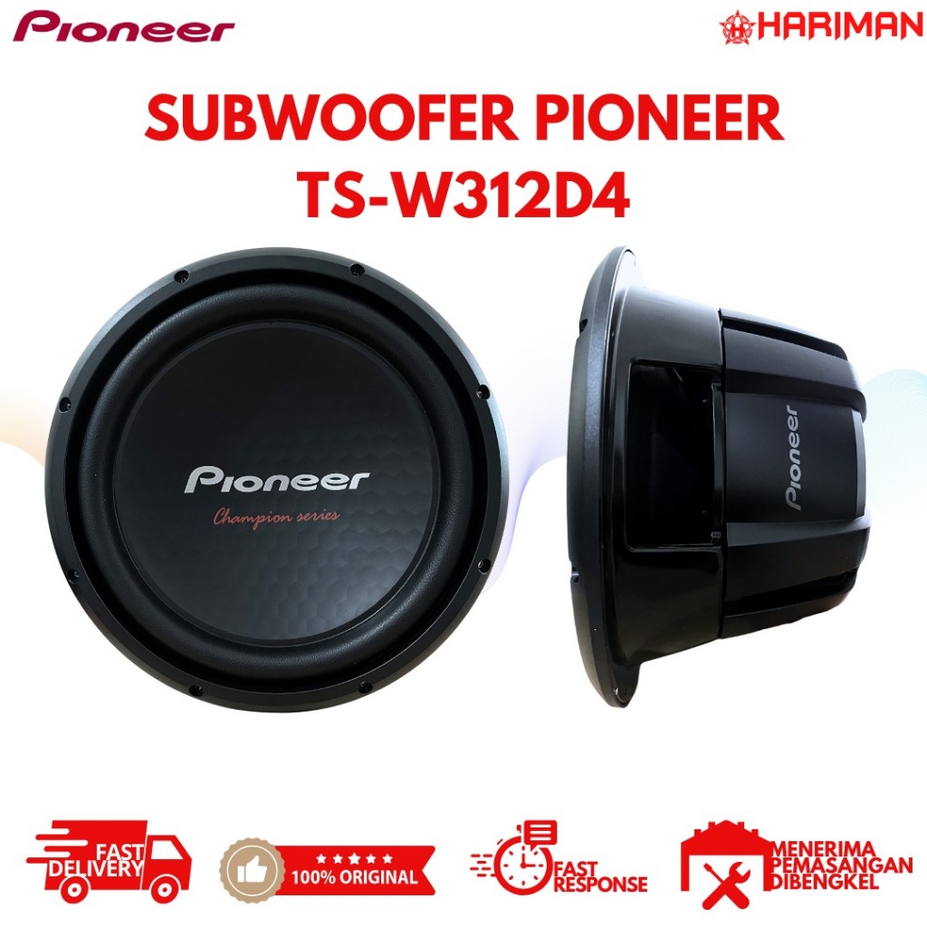 Jual Subwoofer 12 Inch Double Coil Pioneer TS-W312D4 | Shopee Indonesia