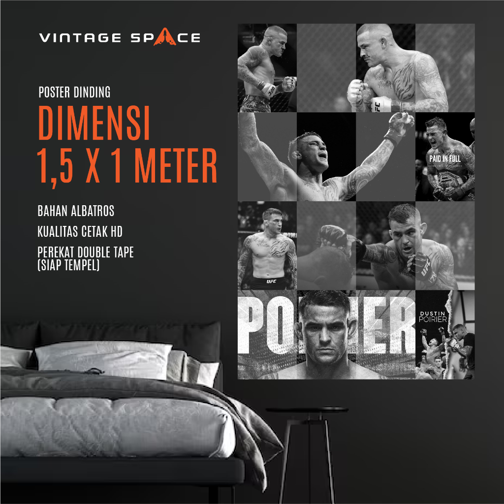 Jual Wallpaper dinding DUSTIN POIRIER / poster ufc/ wallpaper ufc ...