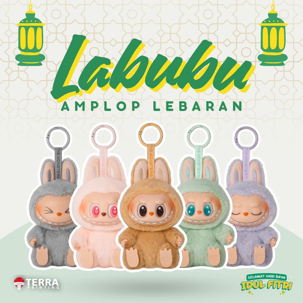 Jual ( SATUAN ) AMPLOP LEBARAN LABUBU 3D VIRAL 2025 - AMPLOP LEBARAN ...