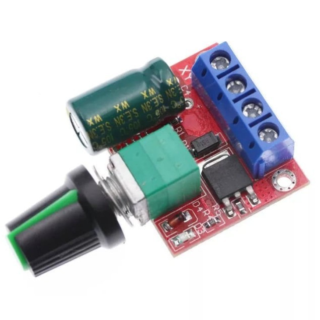 Jual Mini DC Motor PWM Speed Controller, DC 5V-35V 5A Speed Adjustable Switch Module, 6V 12V 24V ...