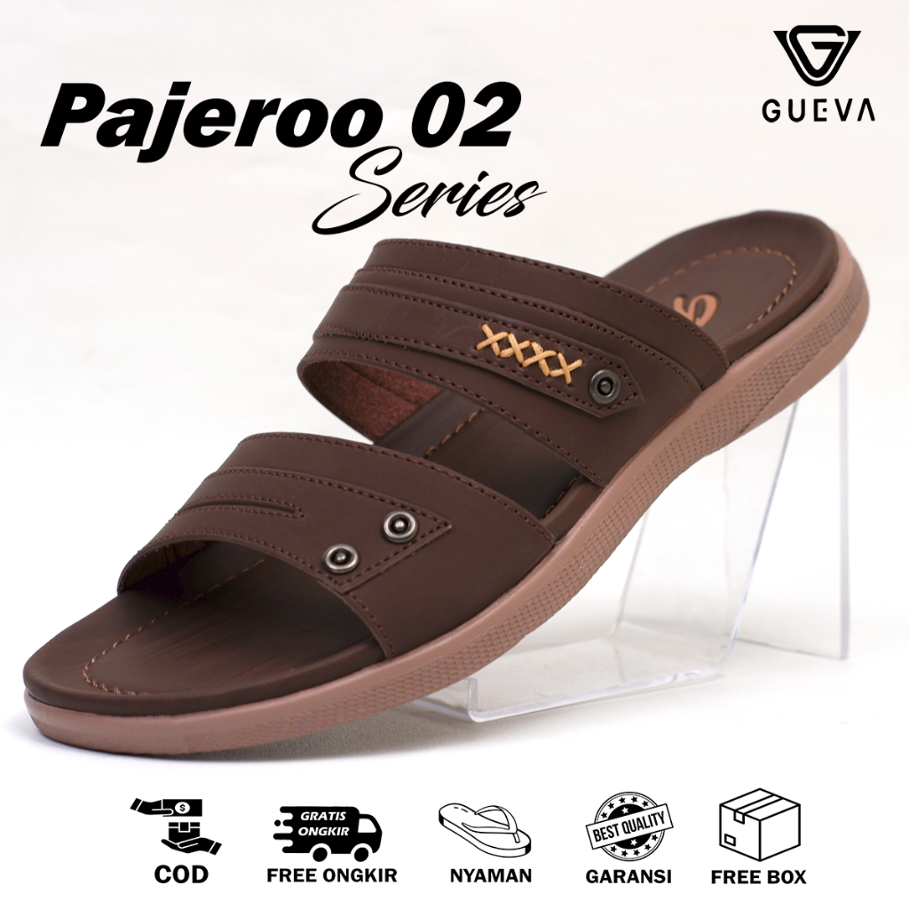 Jual GUEVA Sandal Slop Dua Pria Pajeroo 02 Series Sendal Selop Sol ...